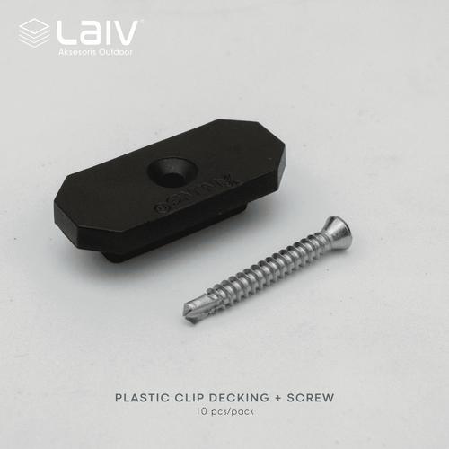 Promo Laiv WPC Plastik Clip Decking Stainless Clip Decking WPC ...