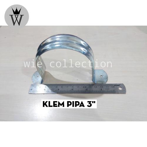 Jual KLEM PIPA BESI 3" TEBAL / KLEMAN PIPA 3 INCH / CLAMP PIPA - Kota ...
