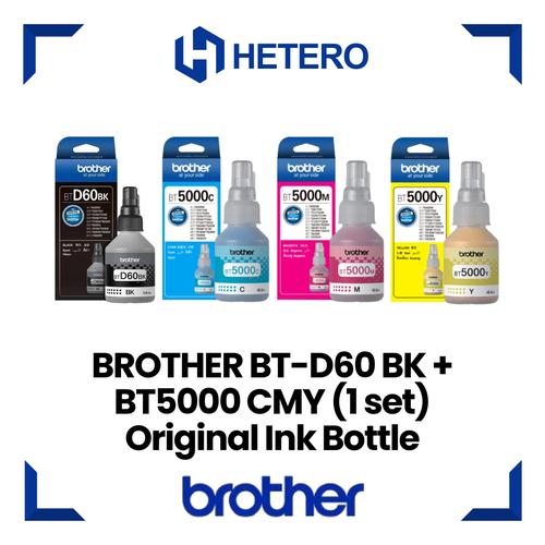 Jual BROTHER BT-D60 Black + BT-5000 Cyan + BT-5000 Magenta + BT-5000 ...