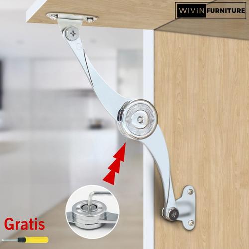 Promo Engsel Salon Stainless Tebal Gas Spring Pintu Kabinet Jendela ...