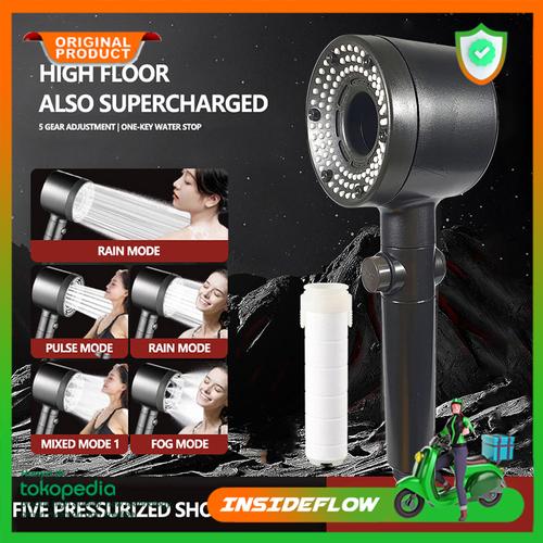 Jual Kepala Head Shower Mandi Bertekanan Tinggi Jet Hand Shower ...