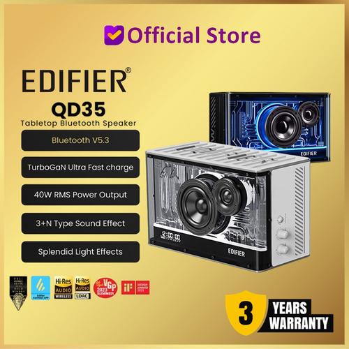 Promo Edifier QD35 QD 35 Tabletop Hi-Res Audio Wireless Bluetooth ...