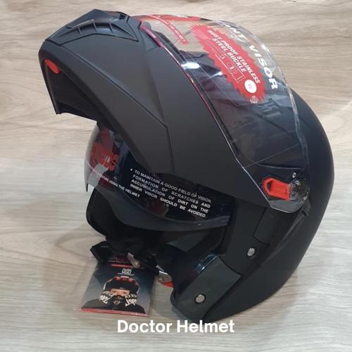 Jual Helm Studds Trooper Black Doff matt Modular Flip up Original ...