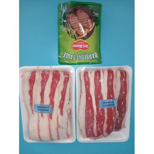 Promo PAKET BBQ 4 : SHORTPLATE 1 KG, DELMONTE BBQ 250 GR, FREE SUMPIT 2 ...