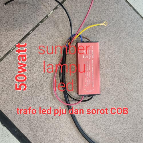Jual driver trafo ballast led pju sorot 50watt 50w hpl segi 50 watt ...
