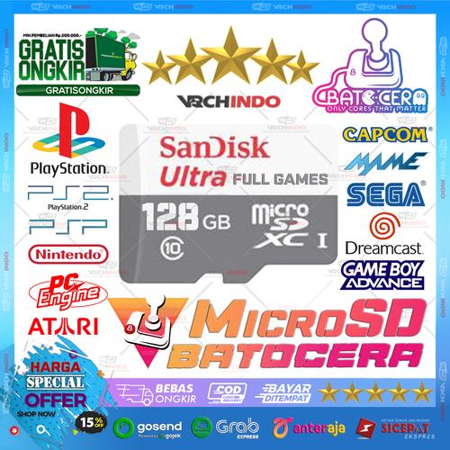 Jual Game Emulator Batocera MicroSD 128 GB - Game Console - Batocera ...