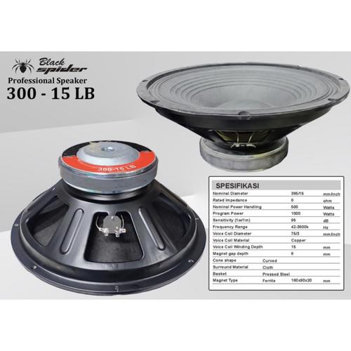 Jual Black Spider BS 300 - 15 LB BlackSpider Komponen Speaker Black ...