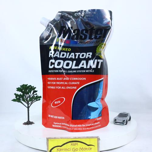 Jual COOLANT RADIATOR MERAH MASTER - AIR RADIATOR MERAH MASTER 1 QUART ...