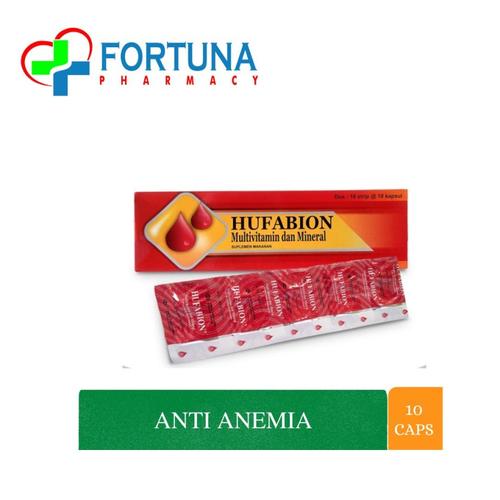 Jual HUFABION | Vitamin Penambah Darah, Zat Besi & Untuk Anemia | 1 ...