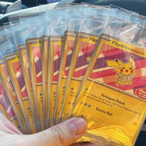 Jual Pikachu Berkemeja Batik Flower pokemon tcg indonesia - Kab ...