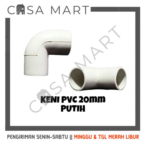 Jual Knee 20mm Elbow Lbow L bow Kenie Siku Pipa Listrik Sambungan Keni ...