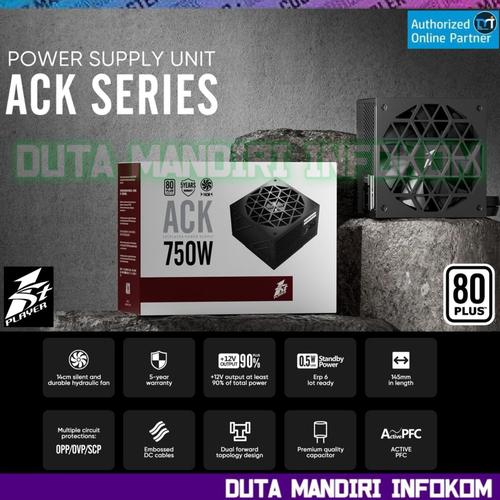 Promo 1STPLAYER ACK Series 550W 650W 750W - 80+ Plus Certified with Embossed Cable I Active PFC ...