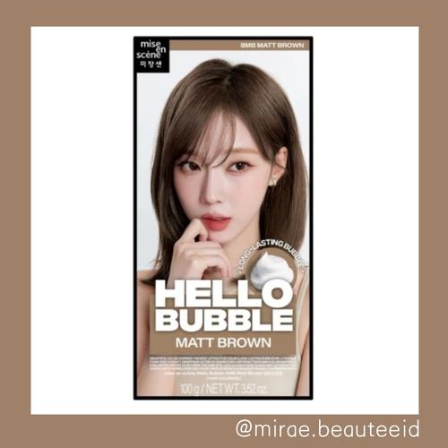 Jual MISE EN SCENE HELLO BUBBLE X AESPA Hair Coloring Matt Brown - Kota ...