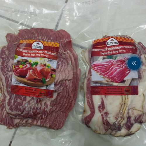 Jual EL PRIMO SMOKED BEEF US SHORTPLATE 500GR | DAGING ASAP SAPI SLICE ...