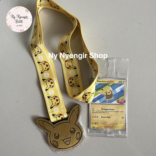 Jual Medali Pokemon Run Jakarta 2024 + Kartu Pikachu Batik - Jakarta ...