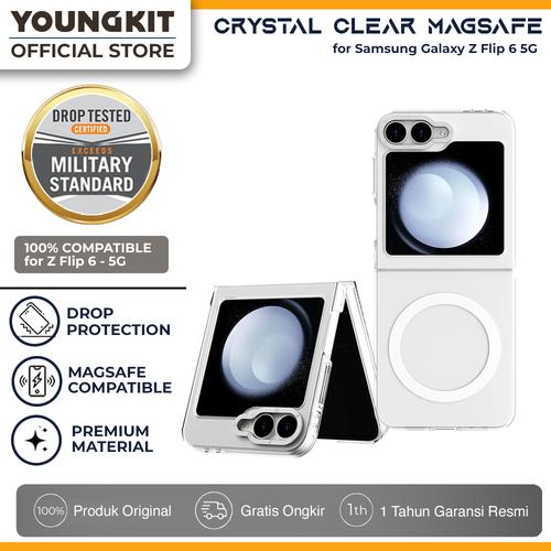 Promo Youngkit Case Samsung Galaxy Z Flip 6 - Magsafe Clear Casing ...