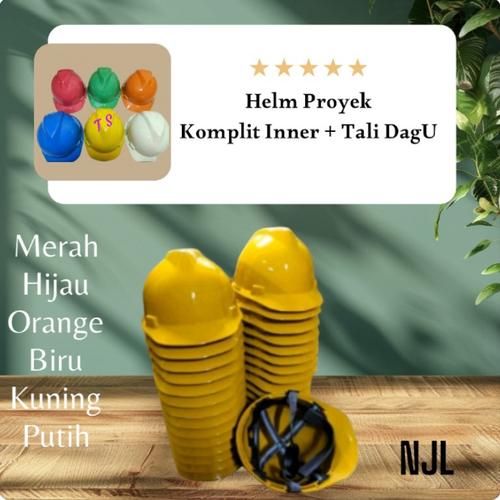 Jual Helm Proyek Model Biasa Kuning Tali Dagu - Hijau, Biru, Putih ...