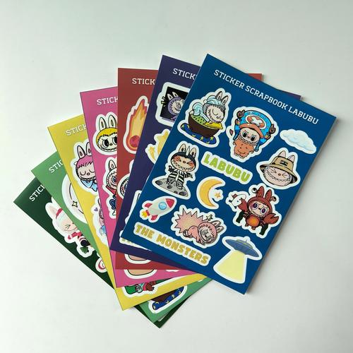 Promo Stiker Boneka Labubu The Monsters Souvenir Sticker Scrapbook ...