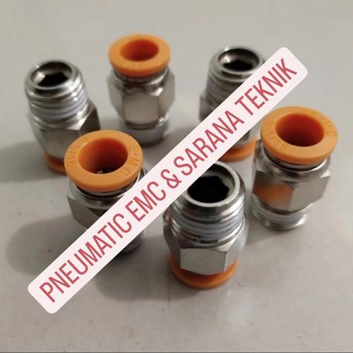 Jual Fitting Straight Lurus EPC-12-02 EMC Fitting Pneumatic - Jakarta ...