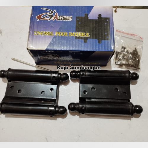Jual Engsel Pintu Koboy Hitam 3 inch Cobra Door Spring Hinges Per Veer ...