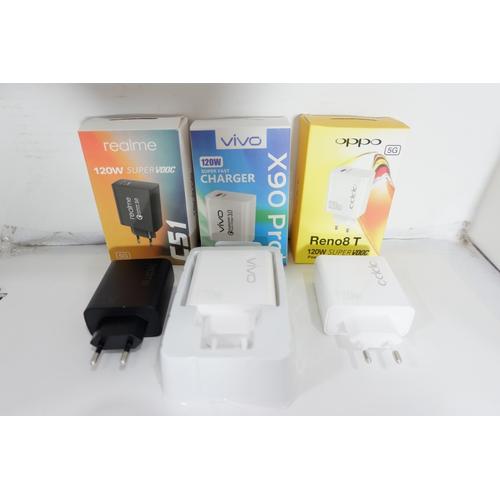 Jual batok charger USB fast charging 120w super vooc power adapter ...