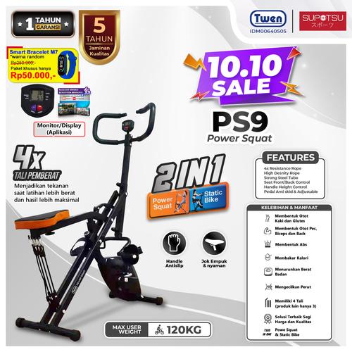 Jual Alat Fitness Twen PS9 2 in 1 Power Squat Horse Rider Power Rider - PS9+M7 - Kab. Tangerang ...