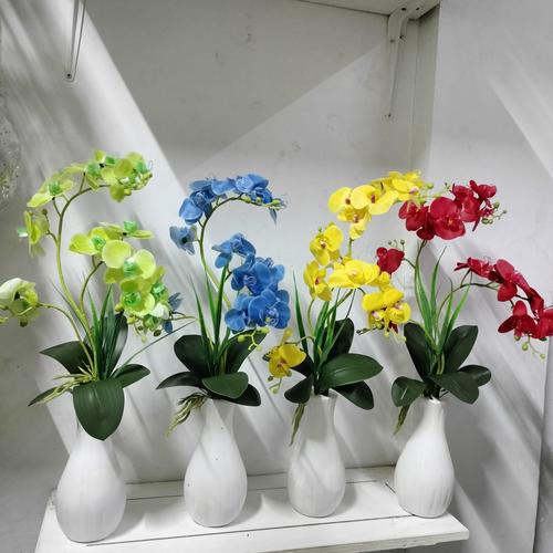 Jual Bunga Anggrek Artificial// Bunga Anggrek Dalam POT// Anggrek ...
