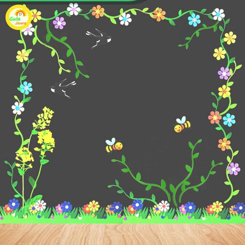 Jual Stiker Dinding Busa Eva 3d Bunga Stiker Dinding Dekoratif Tanaman ...