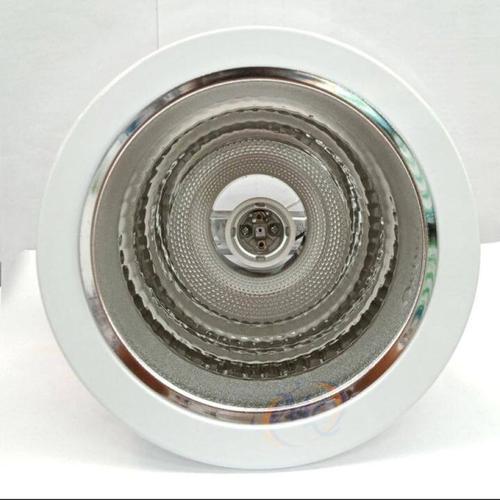 Jual Downlight Frame 4 inch Putih Silver / Fitting Lampu Plafon Tanam ...