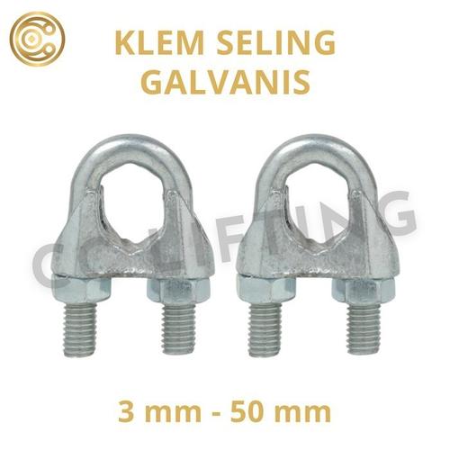 Jual Klem Seling 10mm Galvanis / Kuku Macan / Galvanized Wire Clamp ...