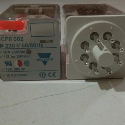 Jual Relay Carlo Gavazzi RPC8 002 230V ; 50/60Hz 10A (250Vac) 1/3 hp ...