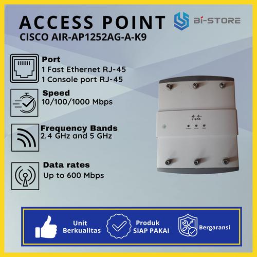 Jual Obral Access Point Cisco AIR-LAP 1252AG-E-K9 Unit Normal Dual Band ...