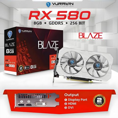 Jual VURRION RX 580 WHITE 8GB GDDR5 RADEON VGA - Jakarta Pusat ...