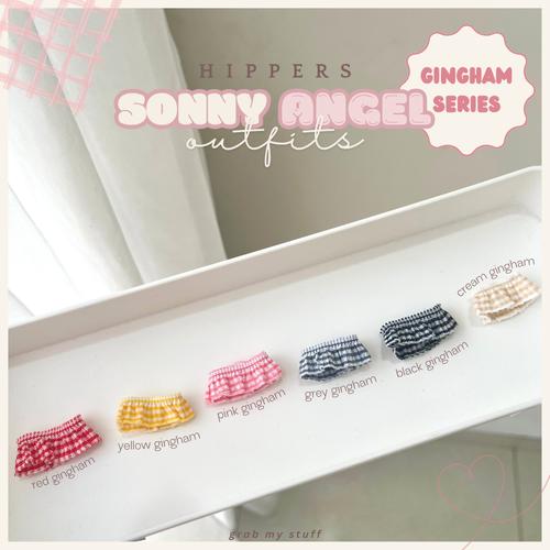 Jual [ROK SAJA] Gingham Skirt Series for Sonny Angel Hippers - Rok Sonny Angel Hippers - Grey ...