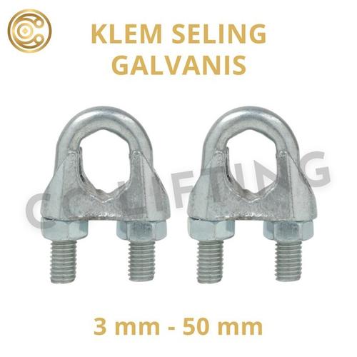 Jual Klem Seling 8mm Galvanis / Kuku Macan / Galvanized Wire Clamp Clip ...