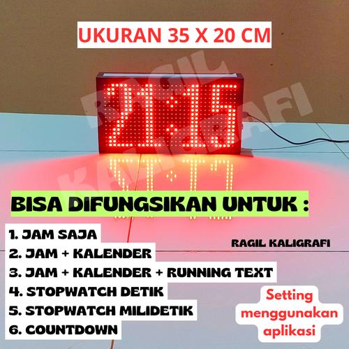 Jual Jam digital ntp ukuran 35 x 20 cm - jam ntp ukuran 35 x 20 cm ...