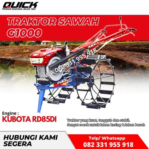 Jual Traktor Quick G1000 Diesel Kubota RD DI 85 1S Bajak Sawah Siap ...