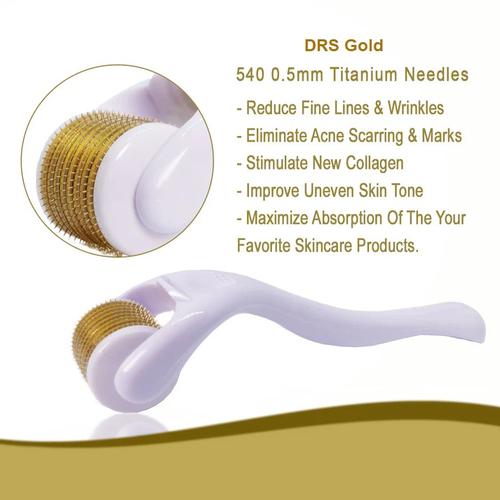 Jual Derma Roller Titanium DRS Gold mengatasi masalah bekas jerawat ...
