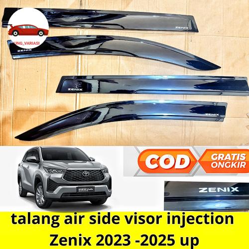 Jual talang air side visor injection Zenix 2022 2023 2025 hitam ...