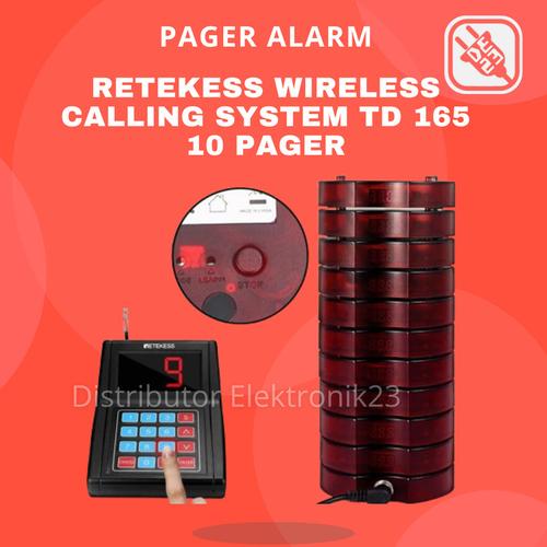 Jual RETEKESS Pager Alarm Wireless Calling System Restaurant Pager ...