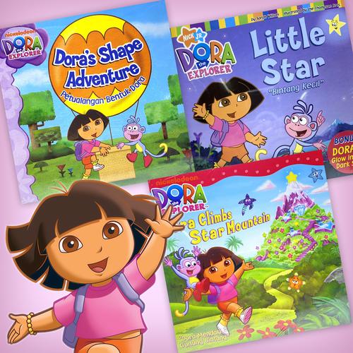 Jual Dora The Explorer Story Book 3 Buah Buku Cerita Berwarna ...