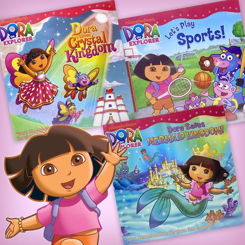 Jual Dora The Explorer Story Book 3 Buah Buku Cerita Berwarna ...