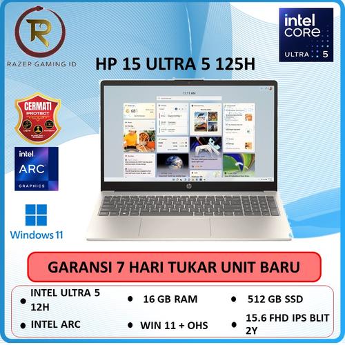 Jual LAPTOP HP 15 ULTRA 5 125H 16GB 512GB W11+OHS 15.6FHD IPS BLIT 2Y ...