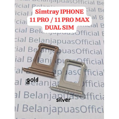 Jual Simtray Sim Tray IPhone 11 Pro Max Dual Sim Slot Tempat Sim card ...