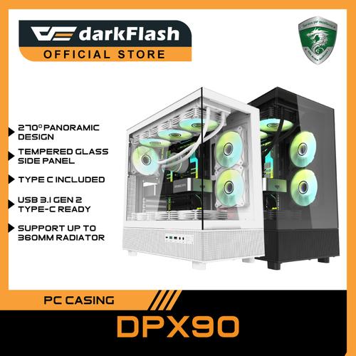 Promo darkFlash DPX90 ATX PC Casing [With 3-ARGB Fan] - Hitam Cicil 0% ...