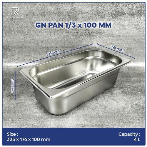 Jual FOOD PAN 1/3 x 100mm STAINLESS STEEL - Food Pan Only - Kota ...