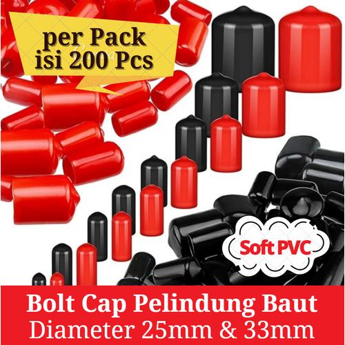 Jual Round Bolt Cap Pelindung Baut Thread Protector (Pack isi 200 Pcs ...