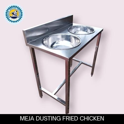 Jual MEJA PENGADUK TEPUNG FRIED CGICKEN / MEJA DUSTING/BREADING TABLE ...