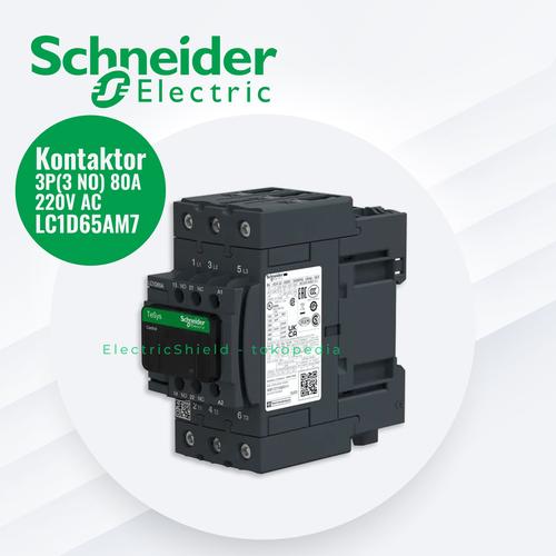 Jual LC1D65AM7 - Kontaktor Schneider 3P (3NO) 80A 220V AC - Jakarta Pusat - Electric Shield ...