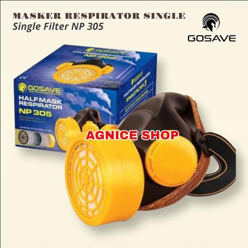 Jual Masker Respirator NP 305 SINGLE Filter RC 203 Anti Asap. Debu dan ...